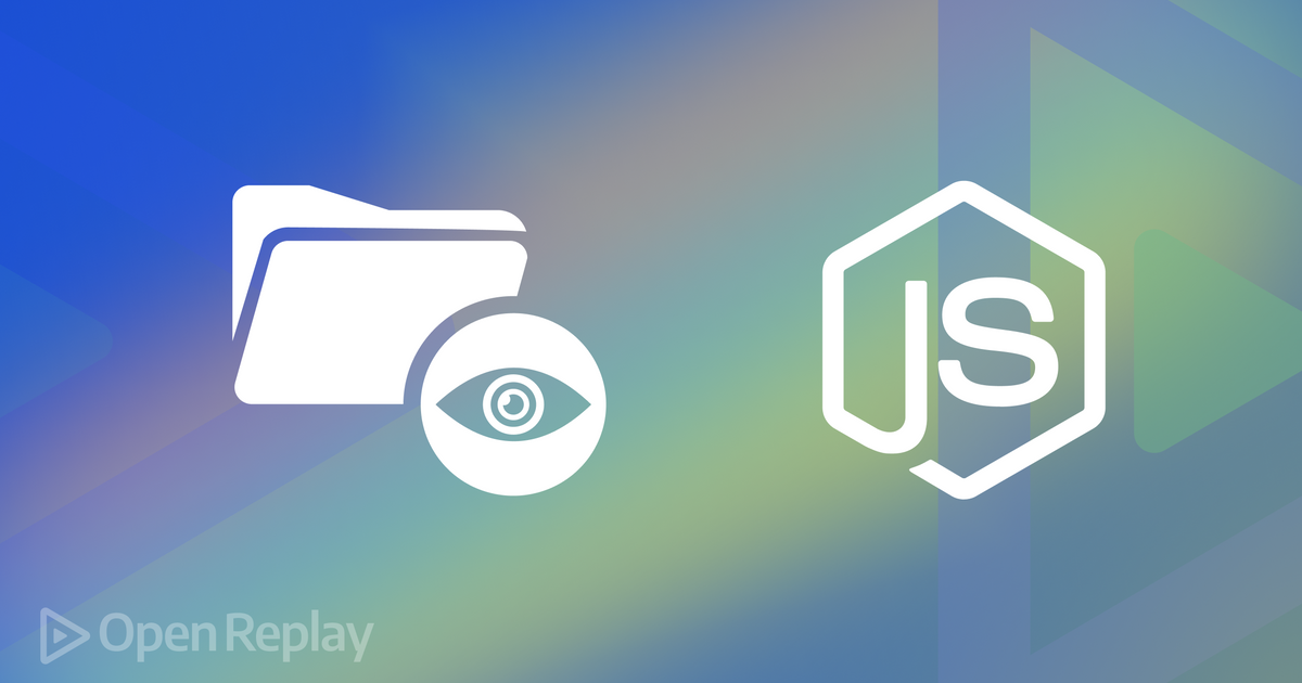 No Need For Nodemon: Native File Watching in Node.js No Need For Nodemon: Native File Watching in Node.js