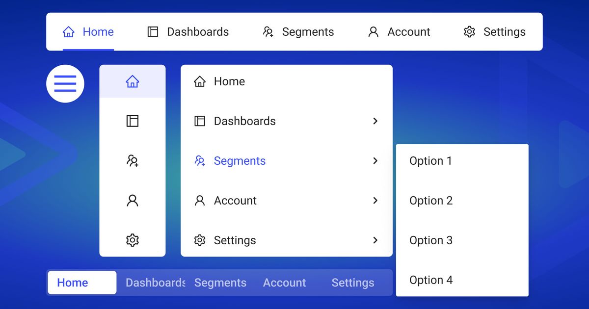 Three Modernized Navbar Design Layouts Three Modernized Navbar Design Layouts