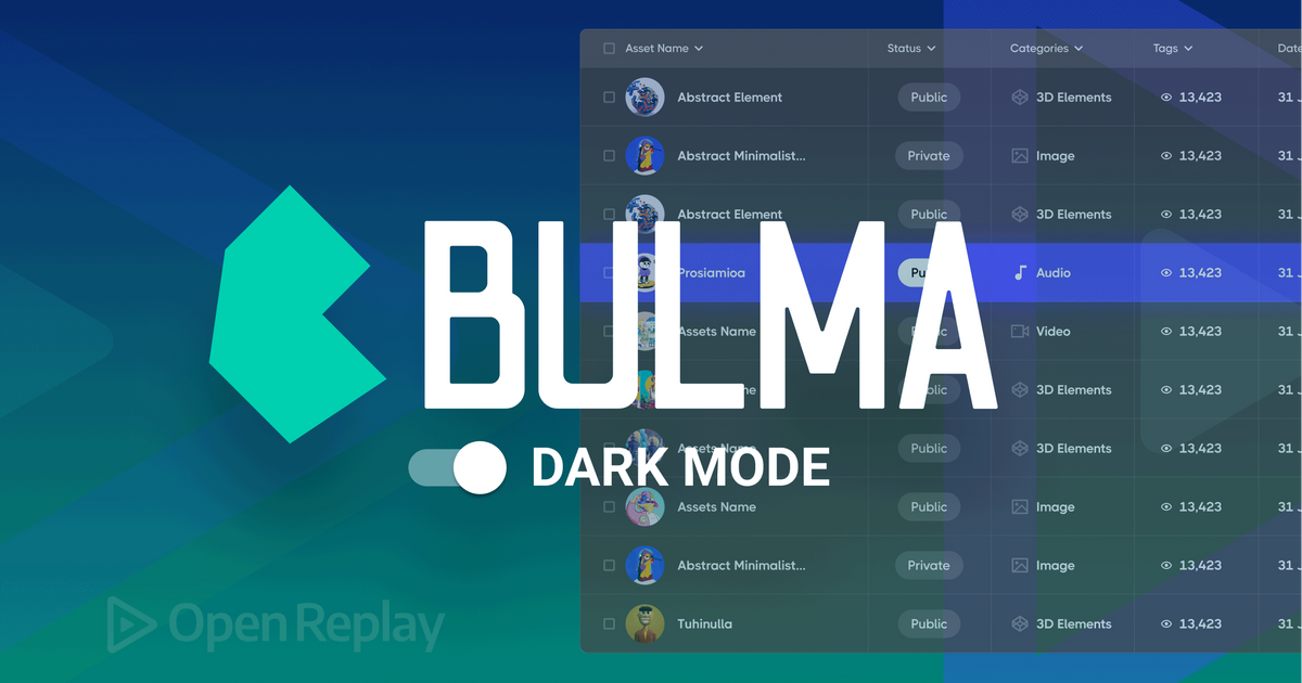 Implementing Dark Mode with Bulma